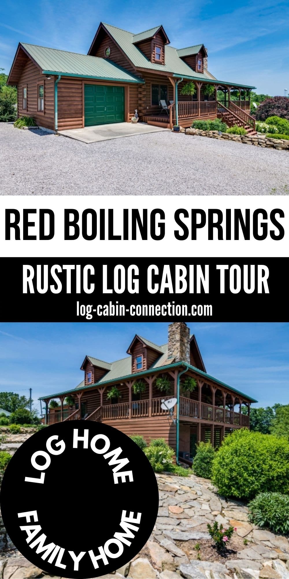 Red Boiling Springs Log Cabin Has a Gorgeous Loft Bedroom