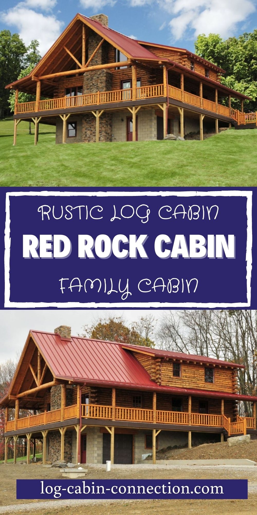 The Red Rock Log Cabin Has a Lovely Modern Kitchen