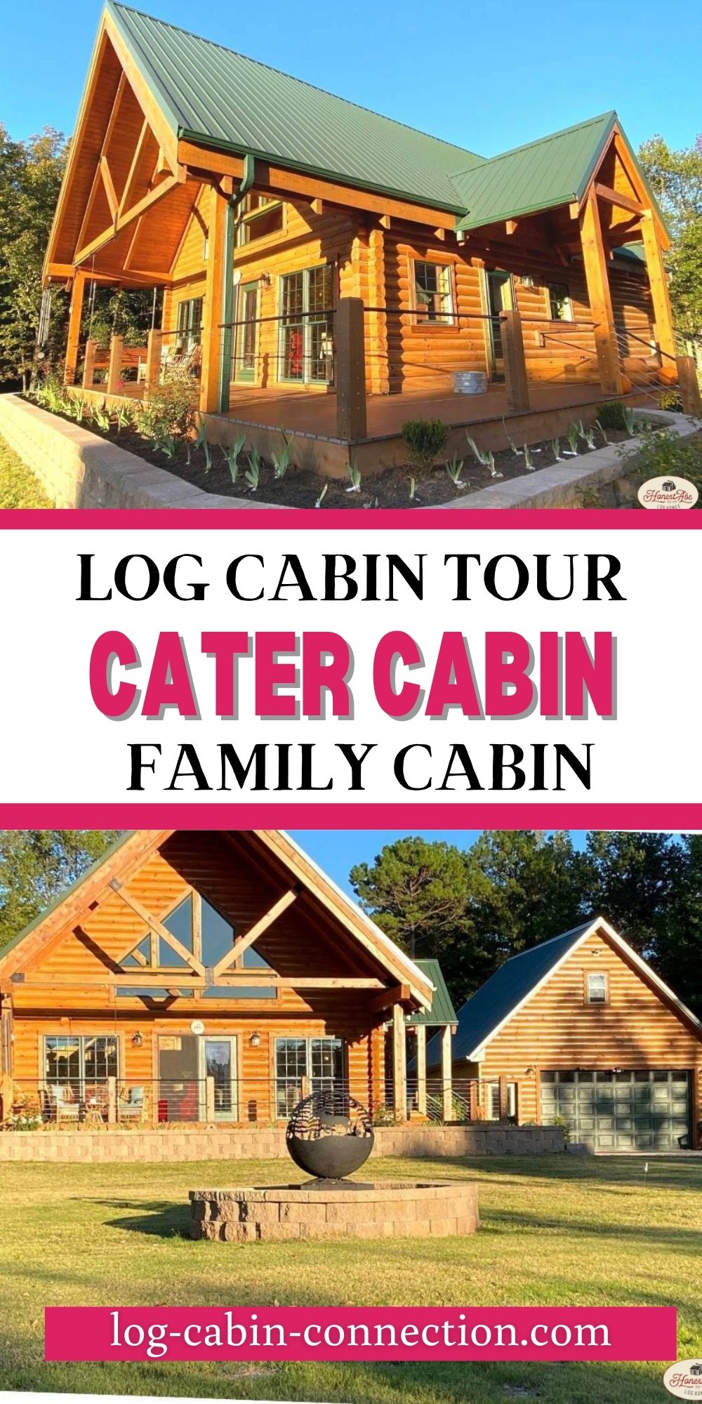The Cater Cabin Has A Beautiful Interlocking Log Cabin Exterior