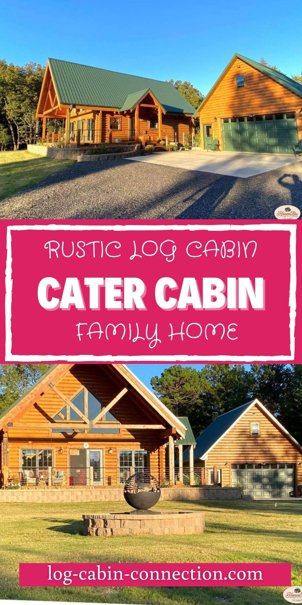 The Cater Cabin Has A Beautiful Interlocking Log Cabin Exterior