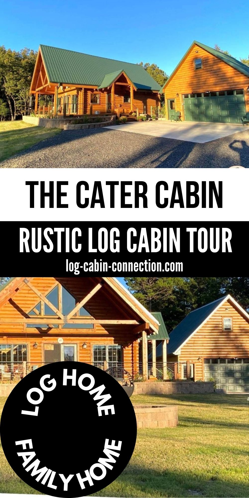 The Cater Cabin Has A Beautiful Interlocking Log Cabin Exterior