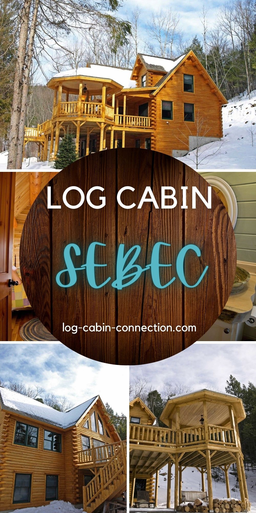 3 Bedroom Sebec Log Cabin is a Cozy Family Home
