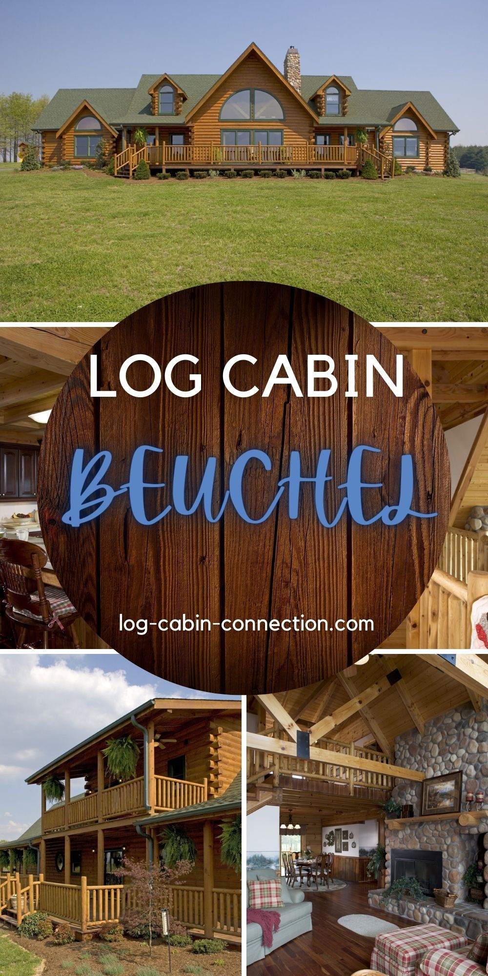 The Smith Westport Log Cabin Includes a Cozy Master Bath