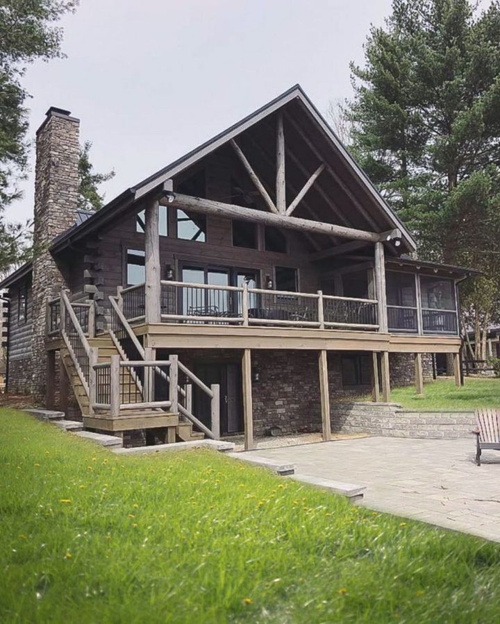 The Gentry Cove Log Cabin is 1160 SQ FT of Rustic Appeal