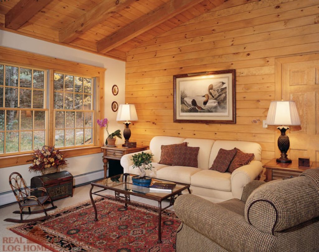 The Hamilton Log Cabin Includes a Covered Porch You'll Love