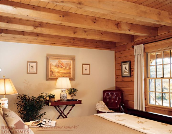 The Hamilton Log Cabin Includes a Covered Porch You'll Love