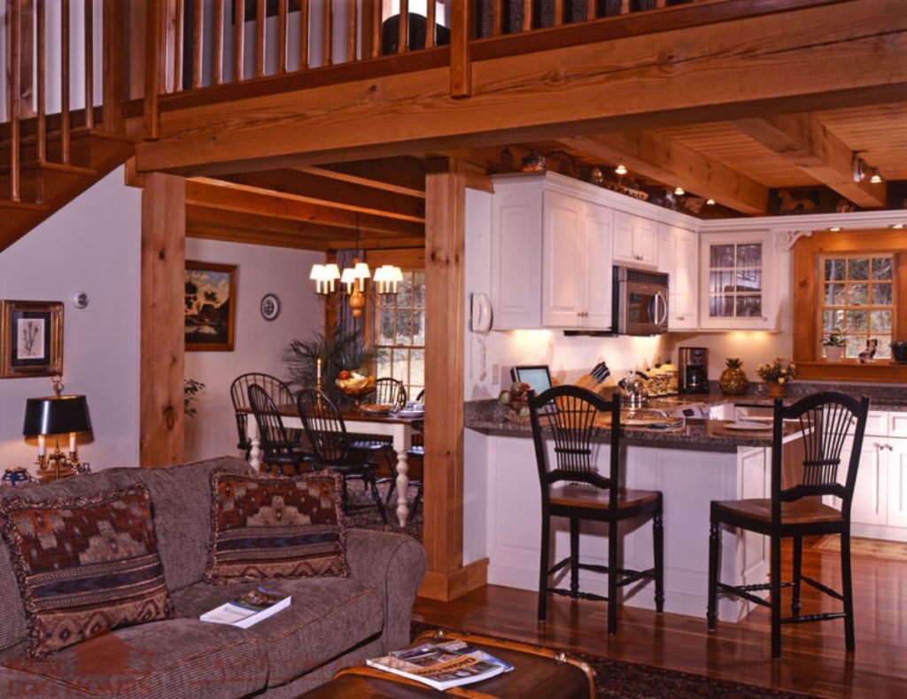 The Hamilton Log Cabin Includes a Covered Porch You'll Love