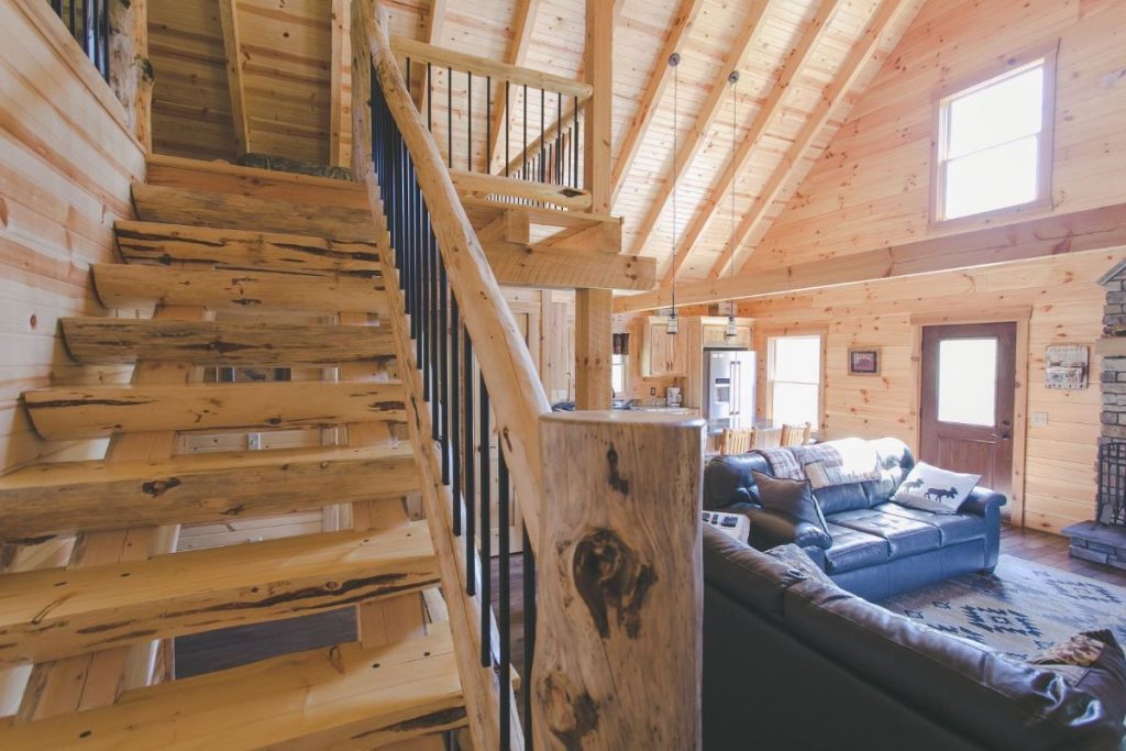 The Mush Run Includes a Unique Open Loft Bedroom