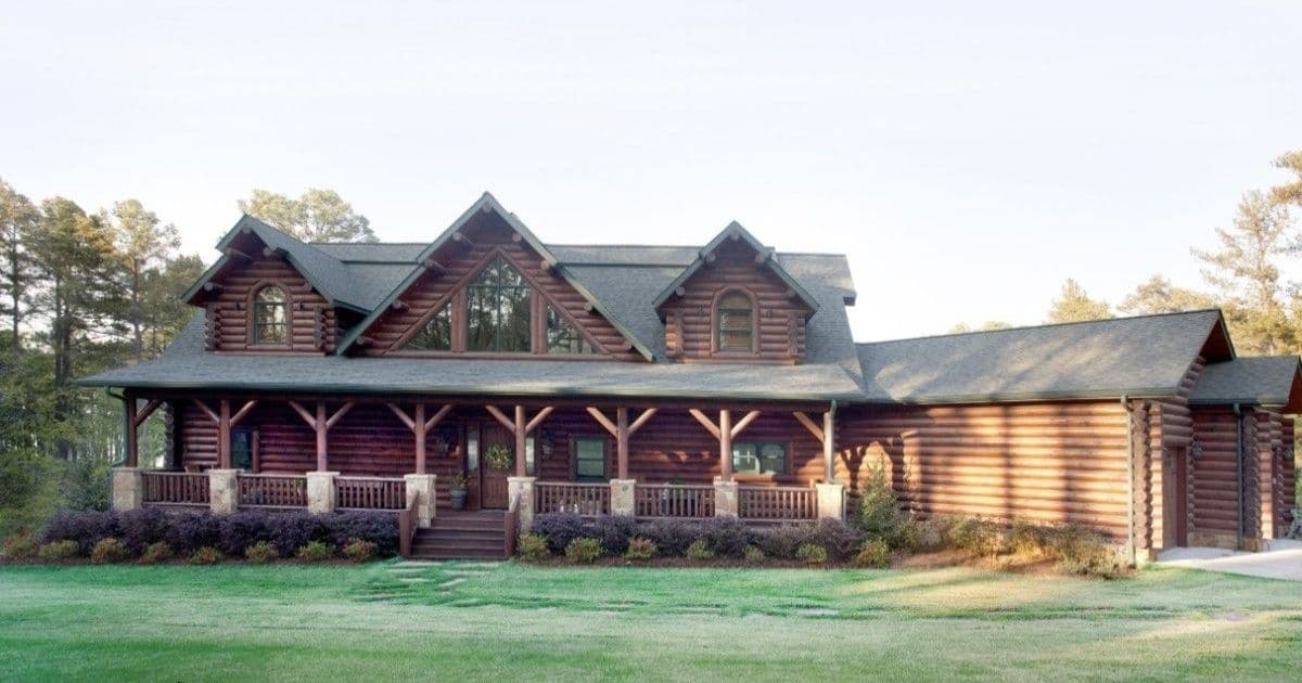 The Texas Timber Log Cabin Has 2 Modern Kitchens
