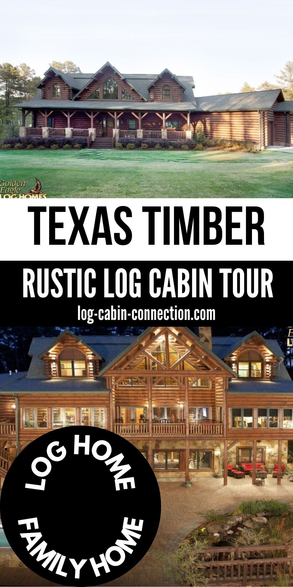 The Texas Timber Log Cabin Has 2 Modern Kitchens