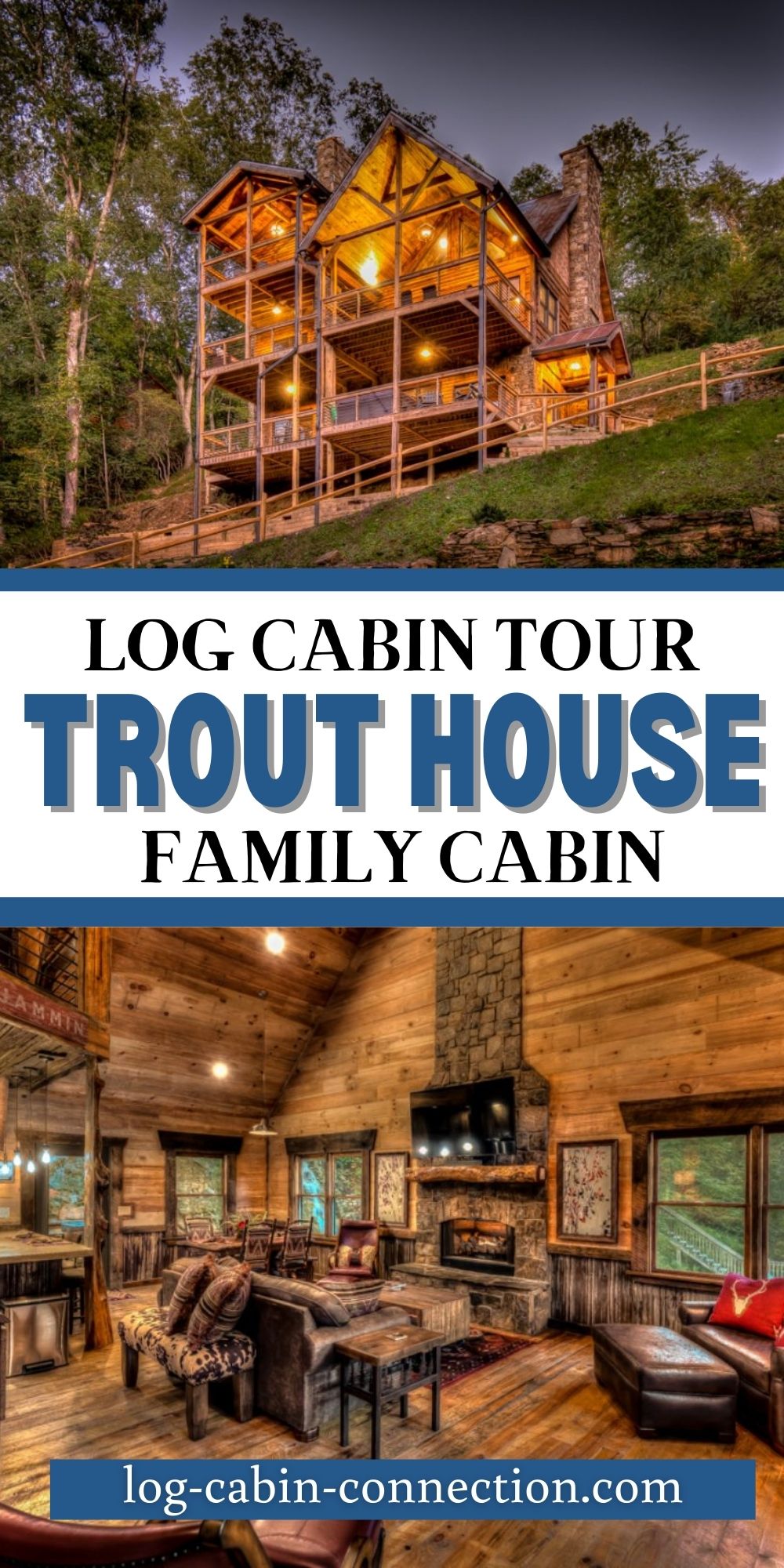 Trout House Cabin Retreat Easily Sleeps 10 People