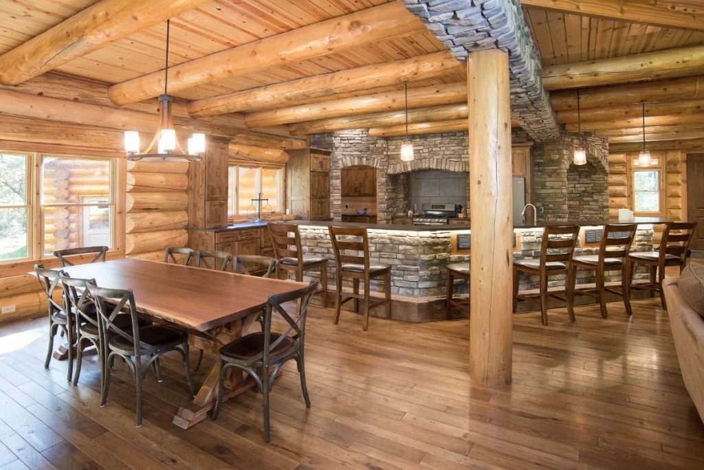 The Yellowstone Is 4400 SQ FT of Luxury Log Cabin