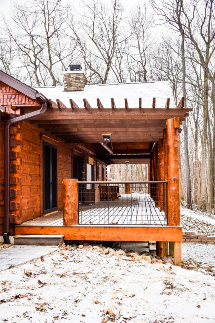 Covered Porches Make the Howell Log Cabin Welcoming