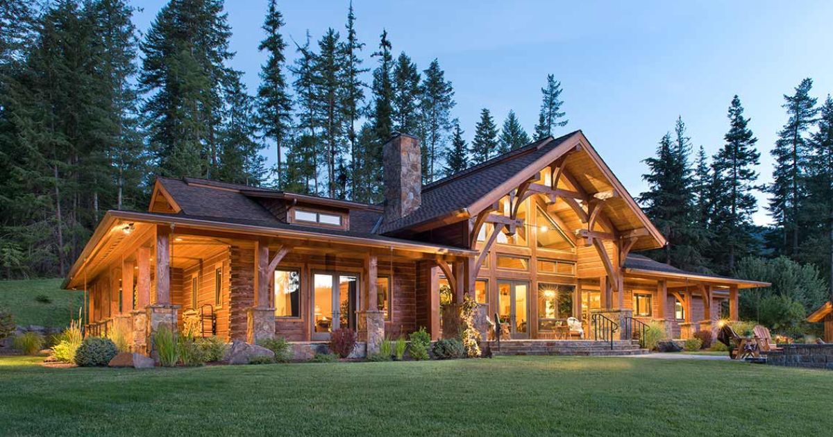 The Hilltop Silver Valley Log Cabin Is Sure to Impress