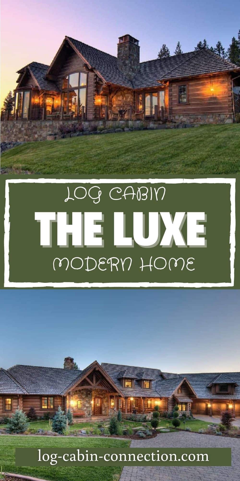 The Luxe Log Cabin Has Gorgeous Dovetail Features