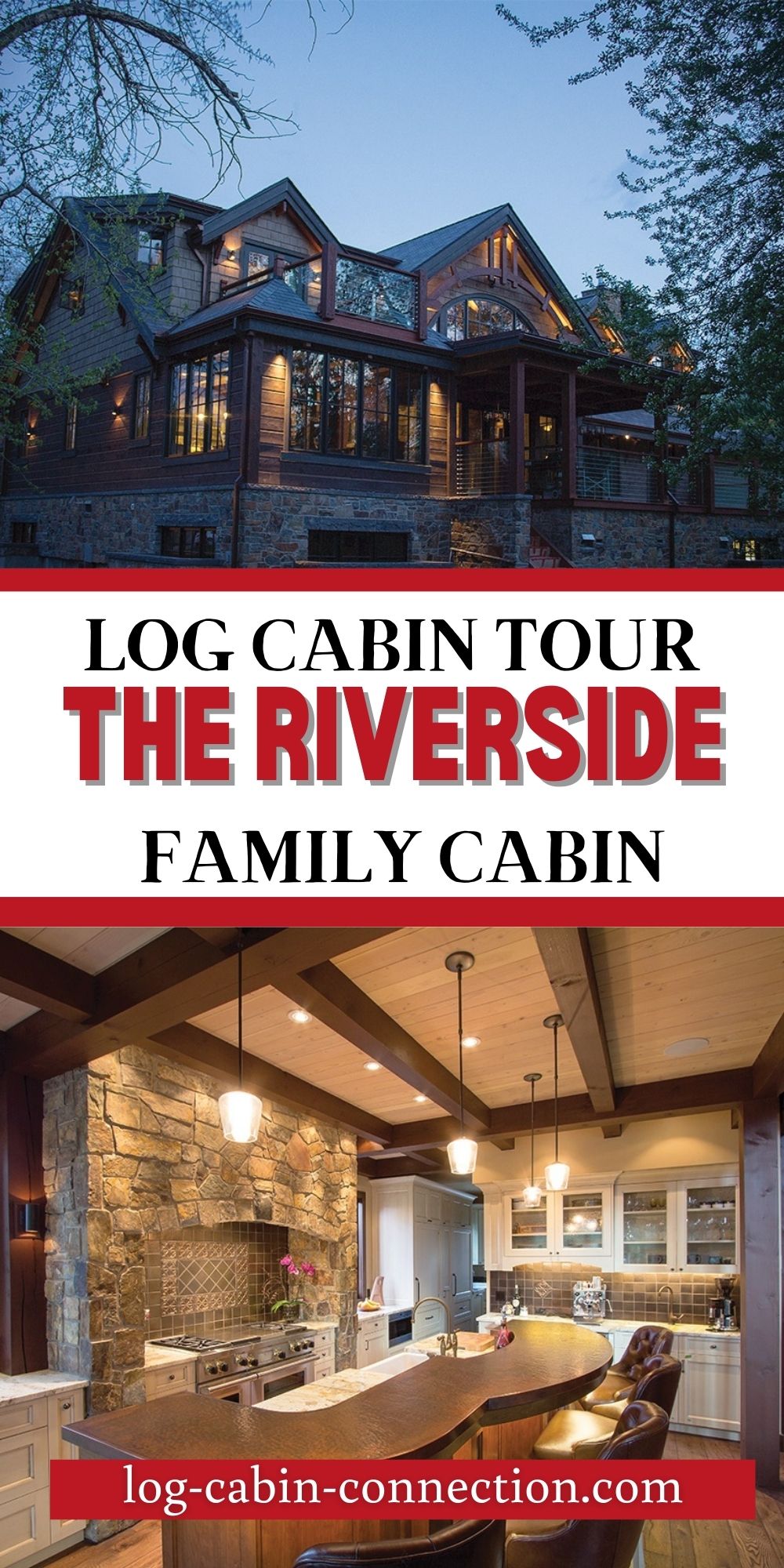 The Riverside Log Home is a Douglas Fir Finished Oasis