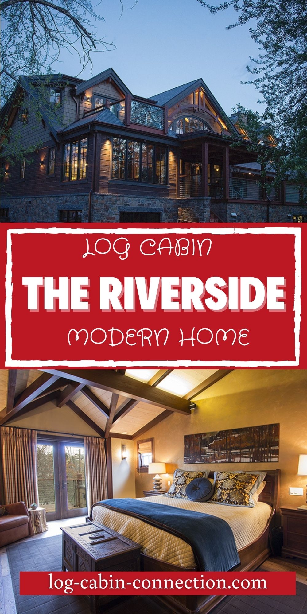 The Riverside Log Home is a Douglas Fir Finished Oasis
