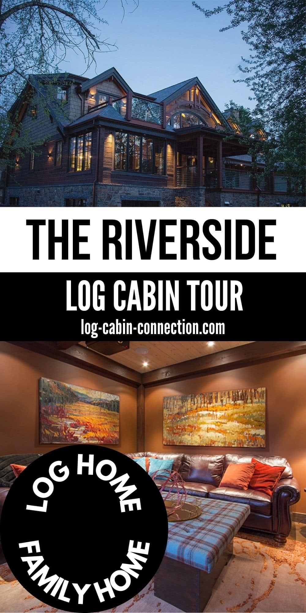 The Riverside Log Home is a Douglas Fir Finished Oasis