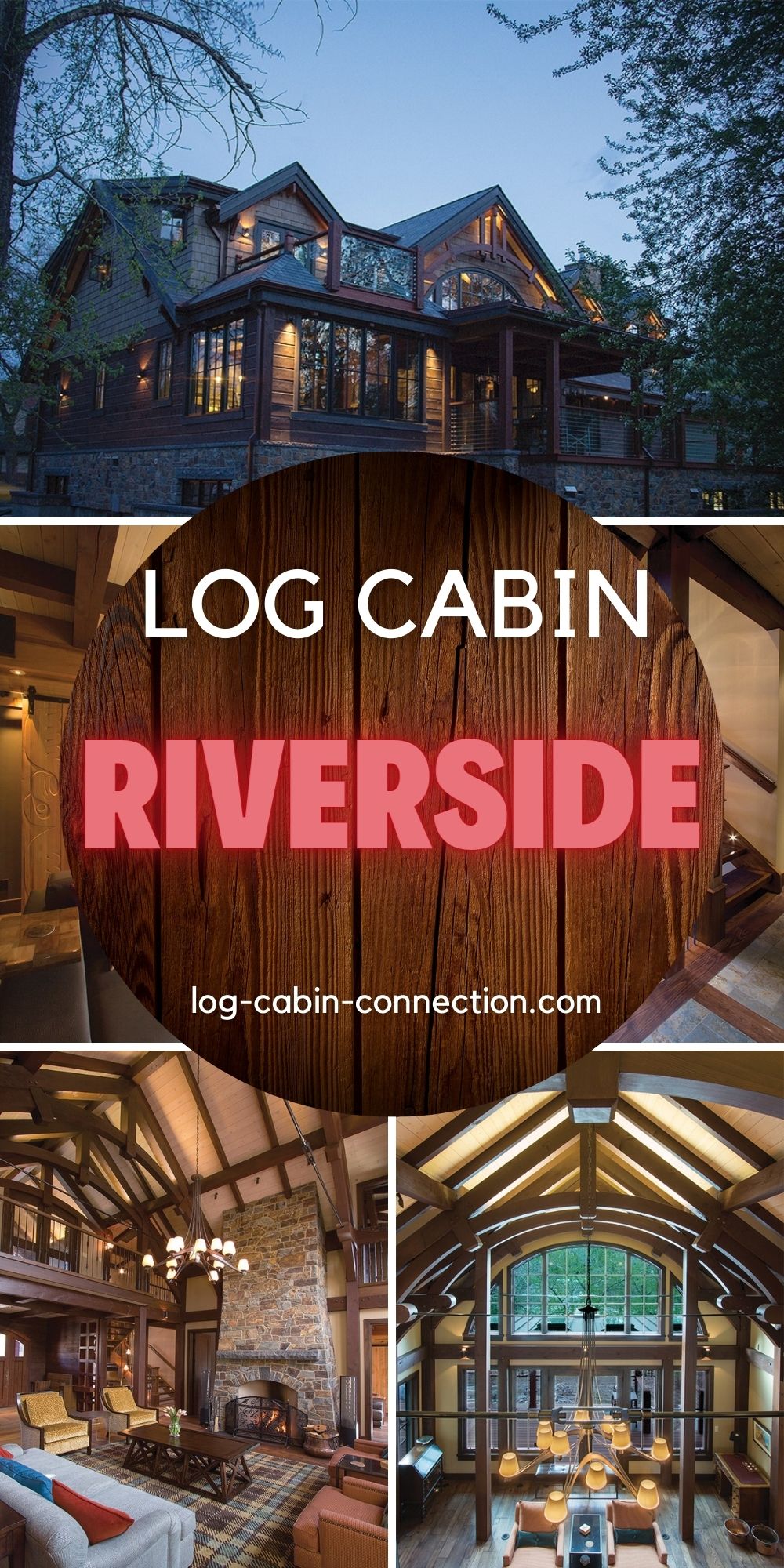 The Riverside Log Home is a Douglas Fir Finished Oasis