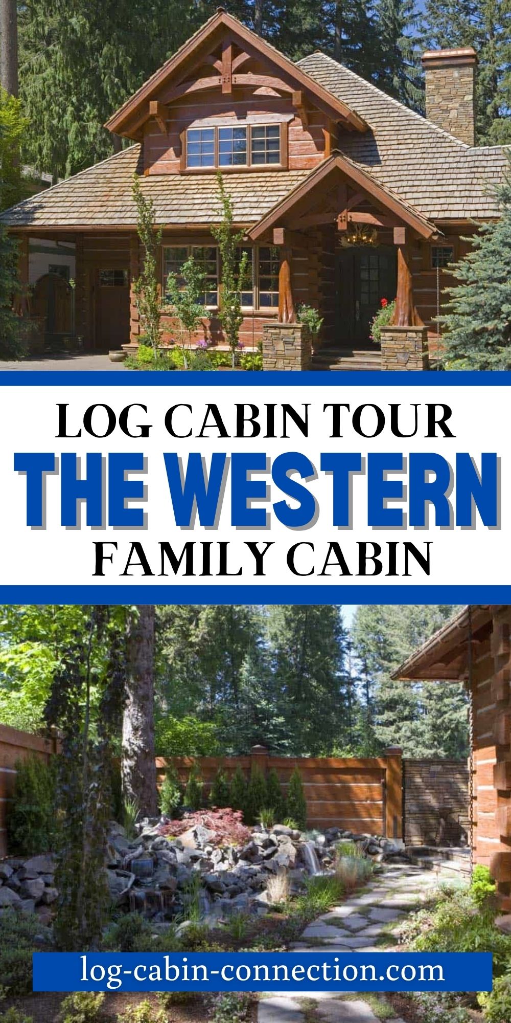 The Western Cabin Includes a Unique Wood Chinked Surrounding Fence