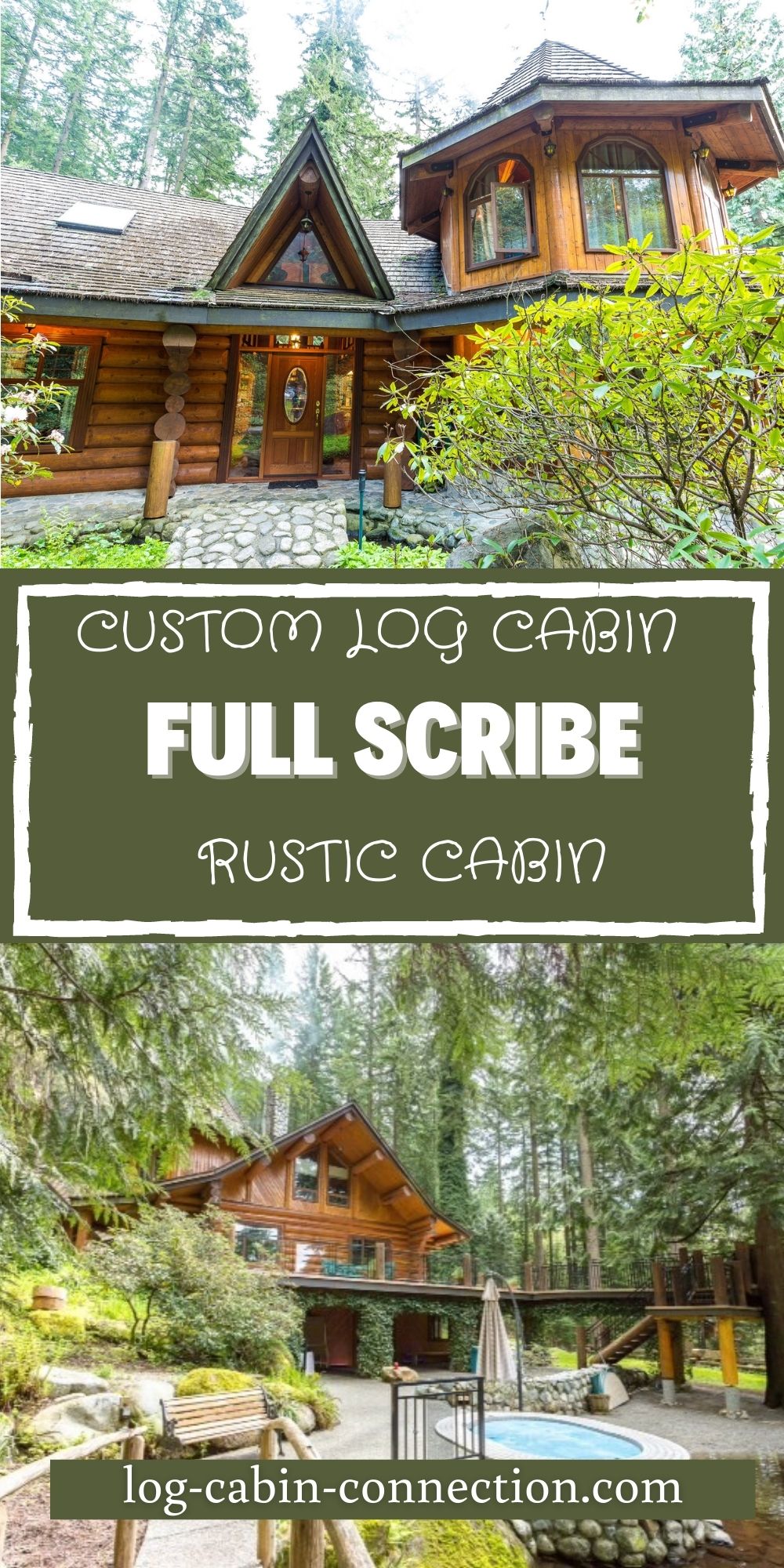 Full Scribe Log Cabin Looks Like It's From a Fairytale World
