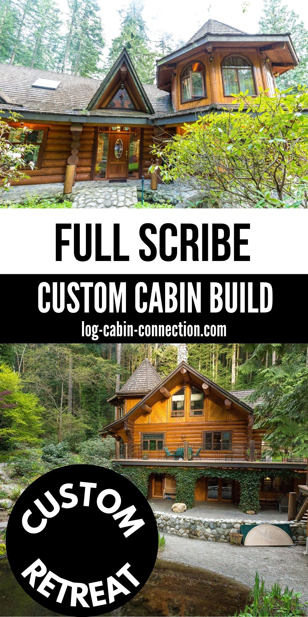 Full Scribe Log Cabin Looks Like It's From a Fairytale World