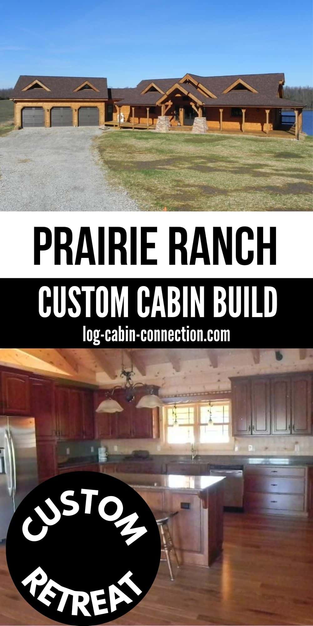 Prairie Ranch Log Cabin Model Adapts Easily to Your Style