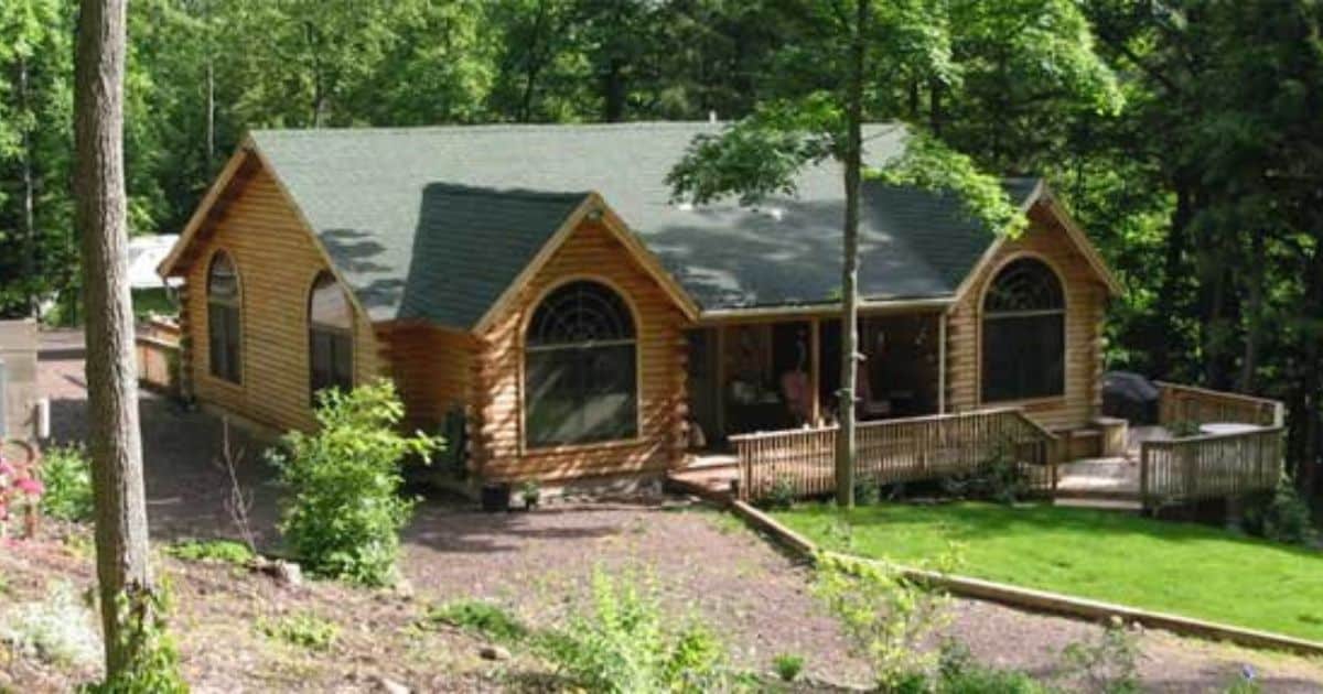 Tons of Windows Bring Natural Light to the Brassua Cabin