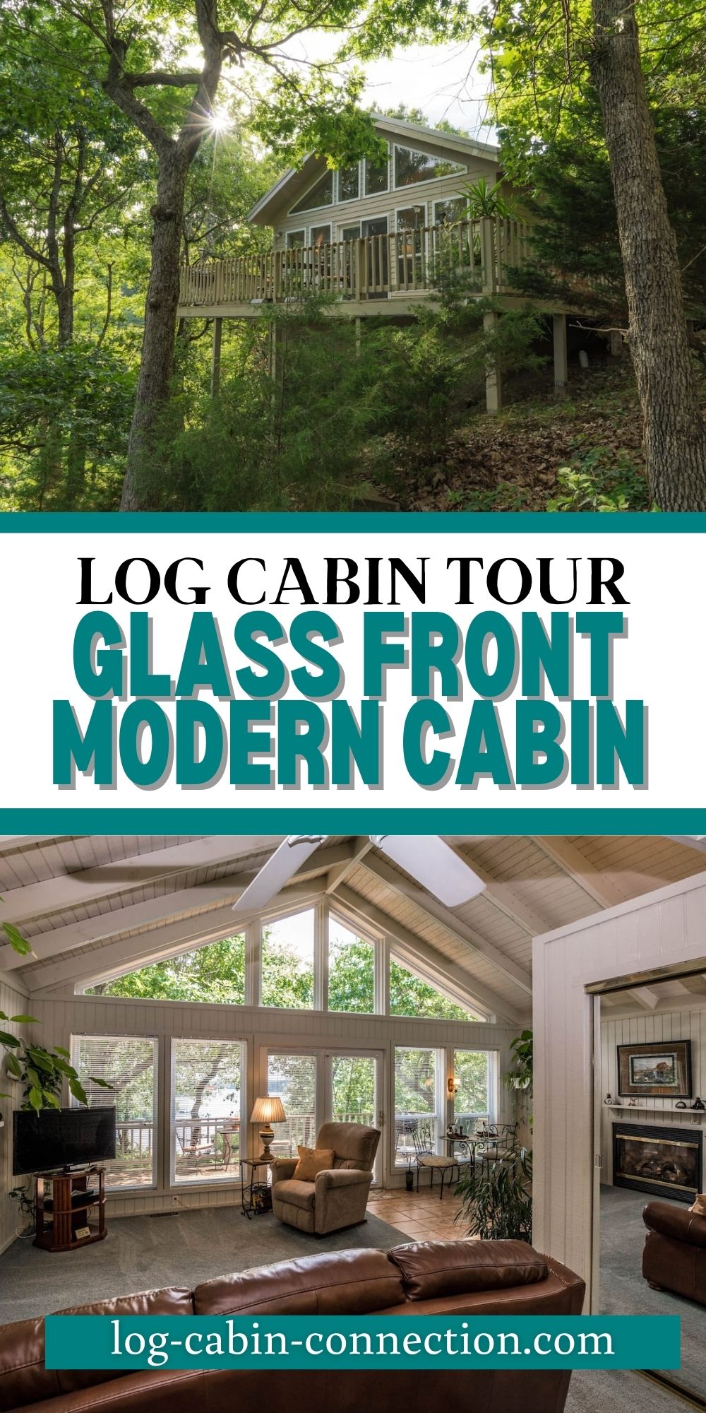 Glass Front Modern Cabin Showcases The Beauty of the Ozarks