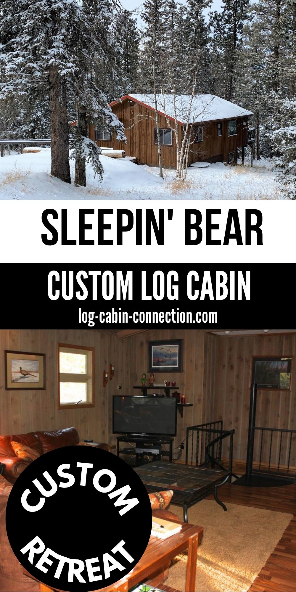 3 Bedroom Sleepin' Bear is a Cozy Cabin That Sleeps 8